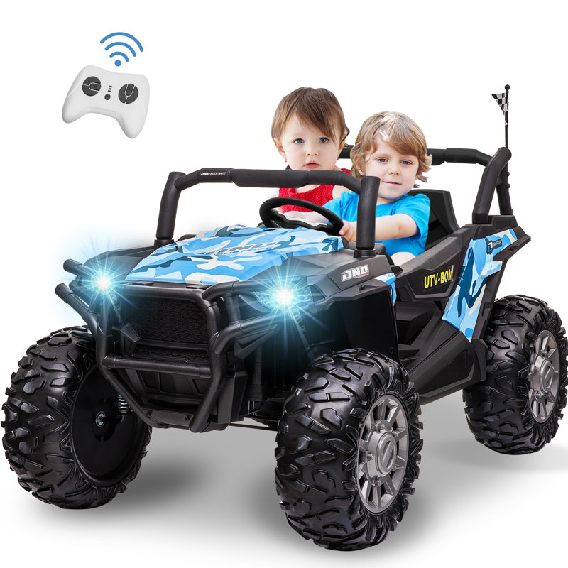 JOYRACER 4WD 24V Electric UTV Kids Ride on Car with 2 Seater Remote ...