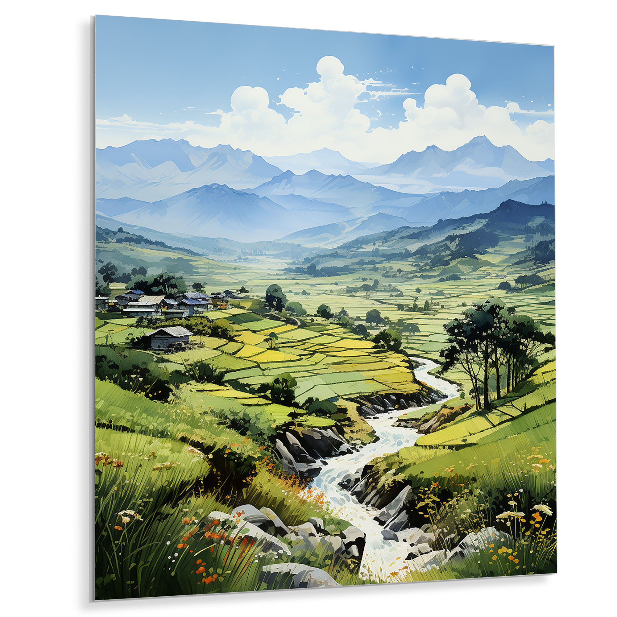 Millwood Pines Green Vietnam Sapa Highlands - Vietnam Metal Wall Decor ...