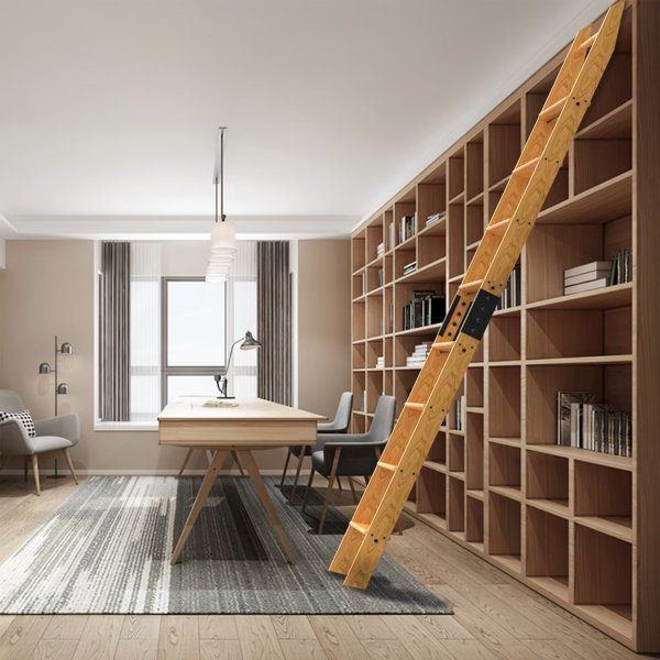 Loon Peak® Daiva 10' Wood Step Ladder | Wayfair