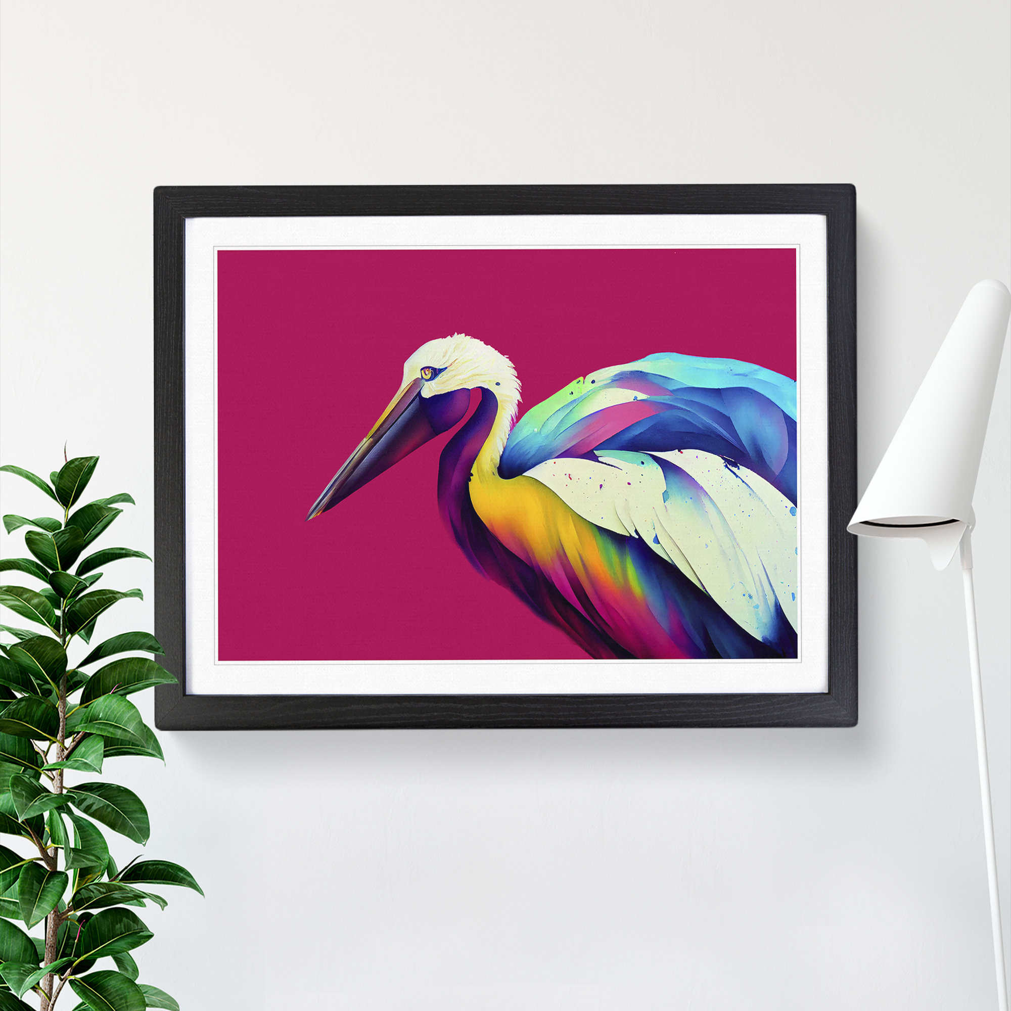 House of Hampton Pelican Painted Abstract | Wayfair.co.uk