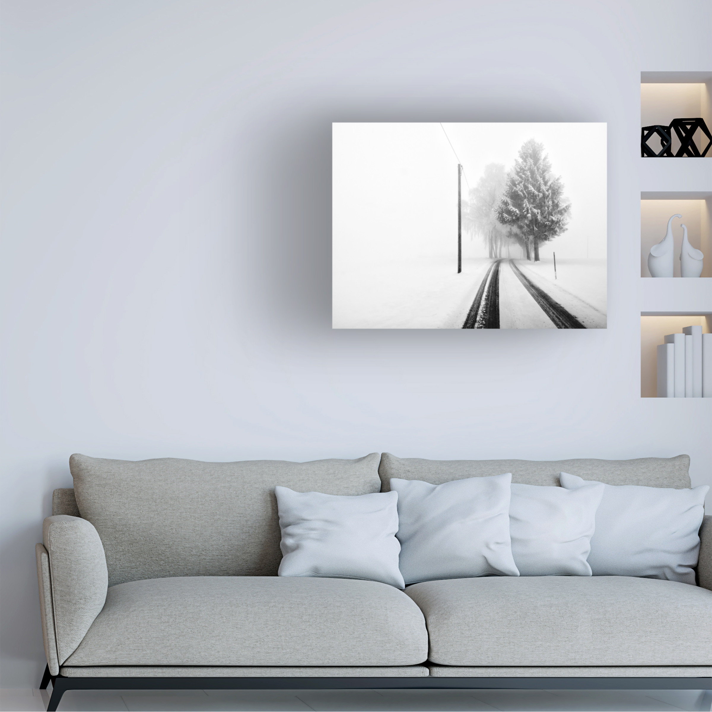 Ebern Designs Franz Bogner White Tree Gate Canvas Art | Wayfair