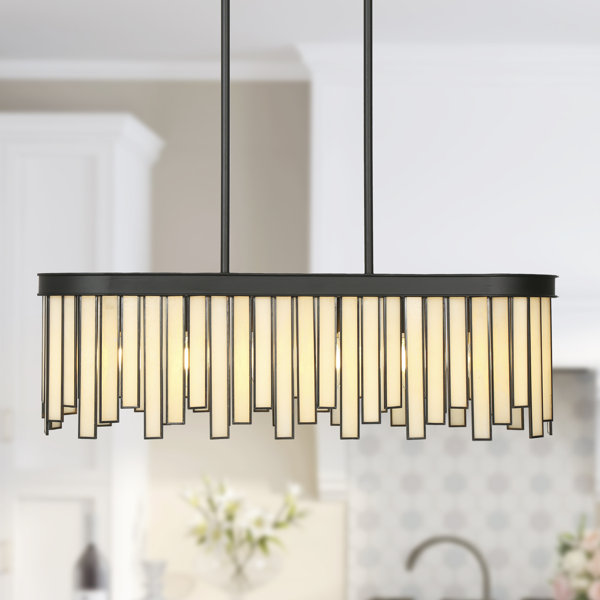 Willa Arlo Interiors Atchison 6 - Light Black Kitchen Island Linear ...