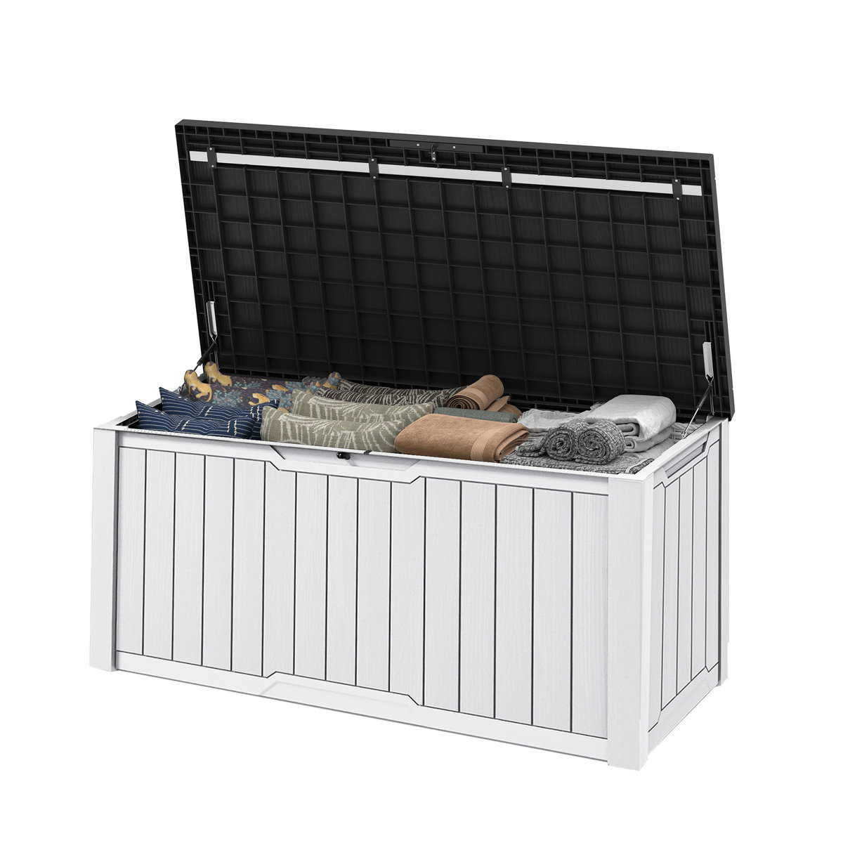 Balconera 870l Lockable Extra Large Deck Box，Lockable Garden Storage ...