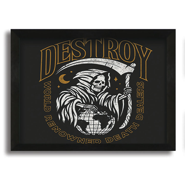Happy Larry Destroy Tattoo - Picture Frame Typography on Canvas ...