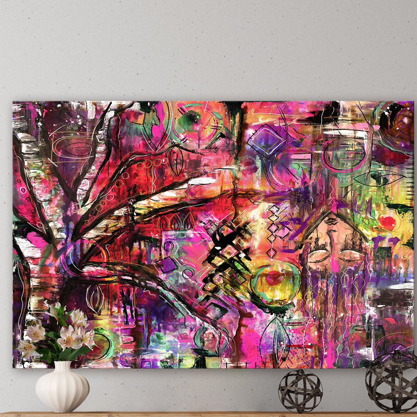 Marmont Hill 'Abstract Surrealism' by Sloane Kady Painting Print on ...