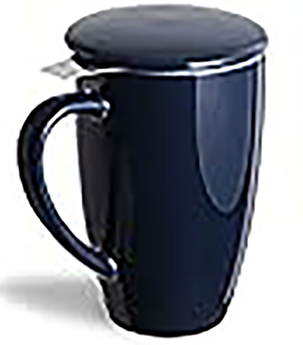 GLETED Porcelain Tea Mug with Infuser and Lid,Teaware with Filter ...