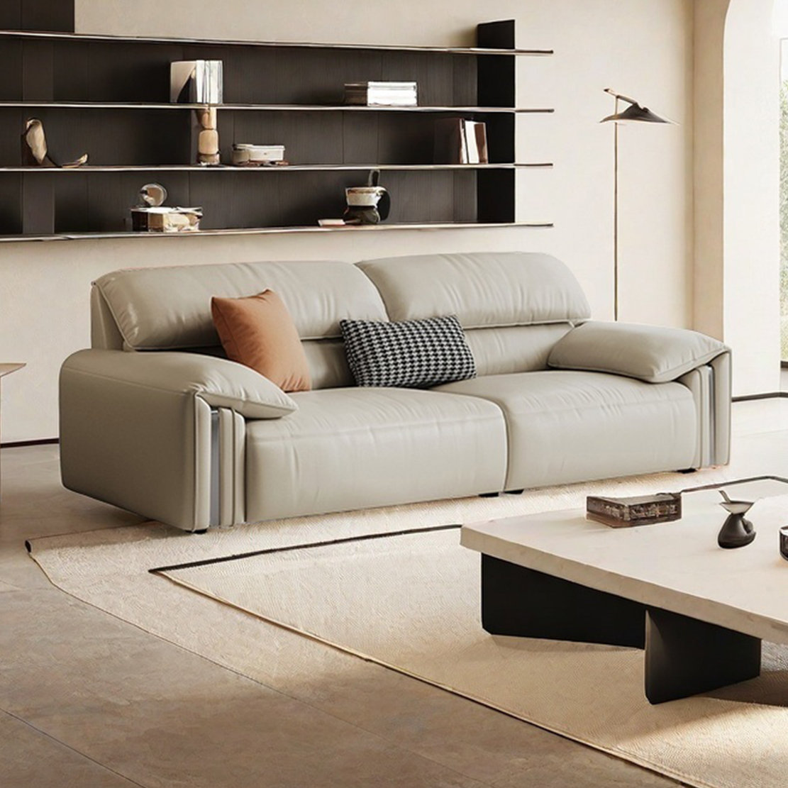 hennahome Italian minimalist straight-row elephant ear sofa | Wayfair