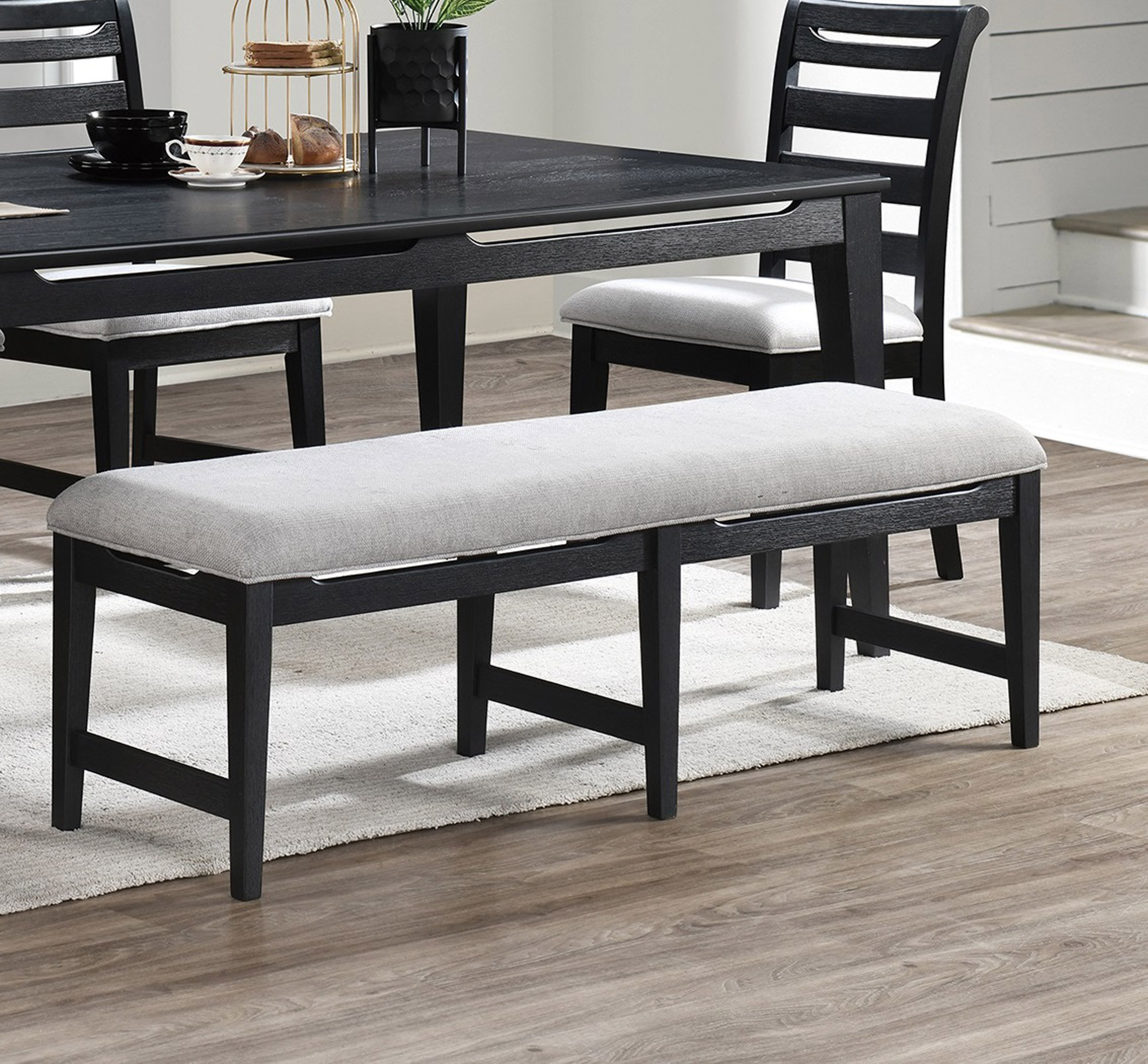 Lark Manor™ Modern Dining Bench With Upholstered Cushion Plush Comfort ...