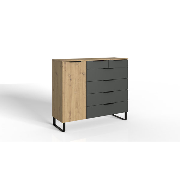 17 Stories Arianit 6 Drawer Combi Chest | Wayfair.co.uk