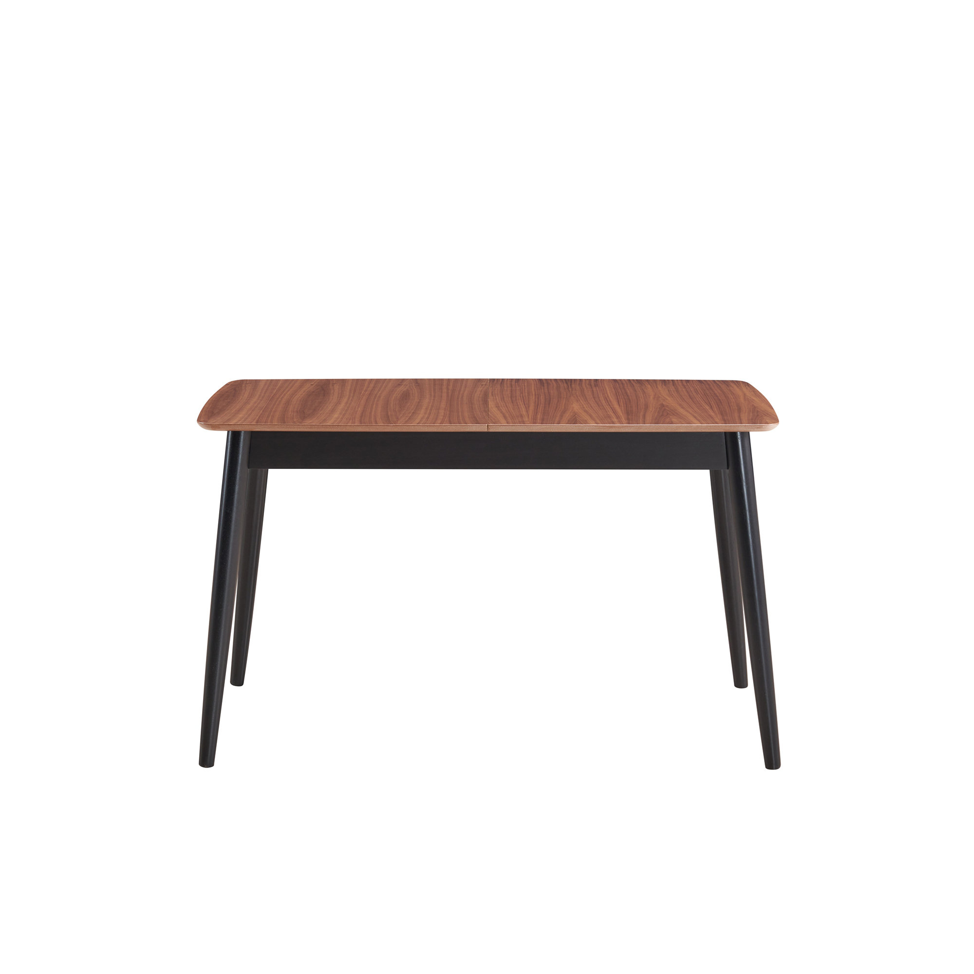 Ophelia & Co. solid oak round corner diagonal leg telescopic table ...