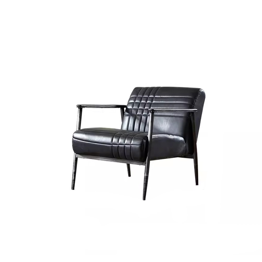 Corrigan Studio® Drogo Minimalist modern leather leisure sofa chair ...