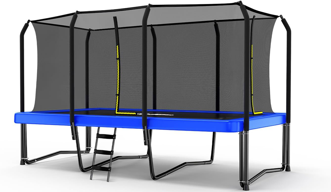 INKEDZ 1500LBS Weight Capacity Rectangle Trampoline 10x17FT 9X15FT ...