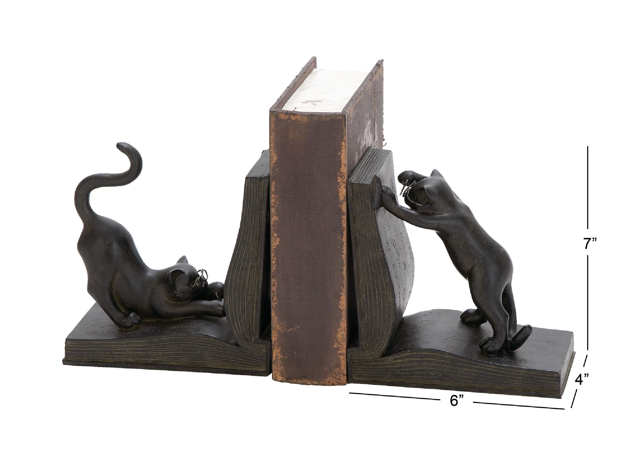 Alcott Hill Cat Bookends & Reviews | Wayfair