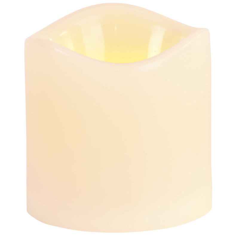 Symple Stuff 6'' H Glass Tabletop Pillar with Candle Included | Wayfair