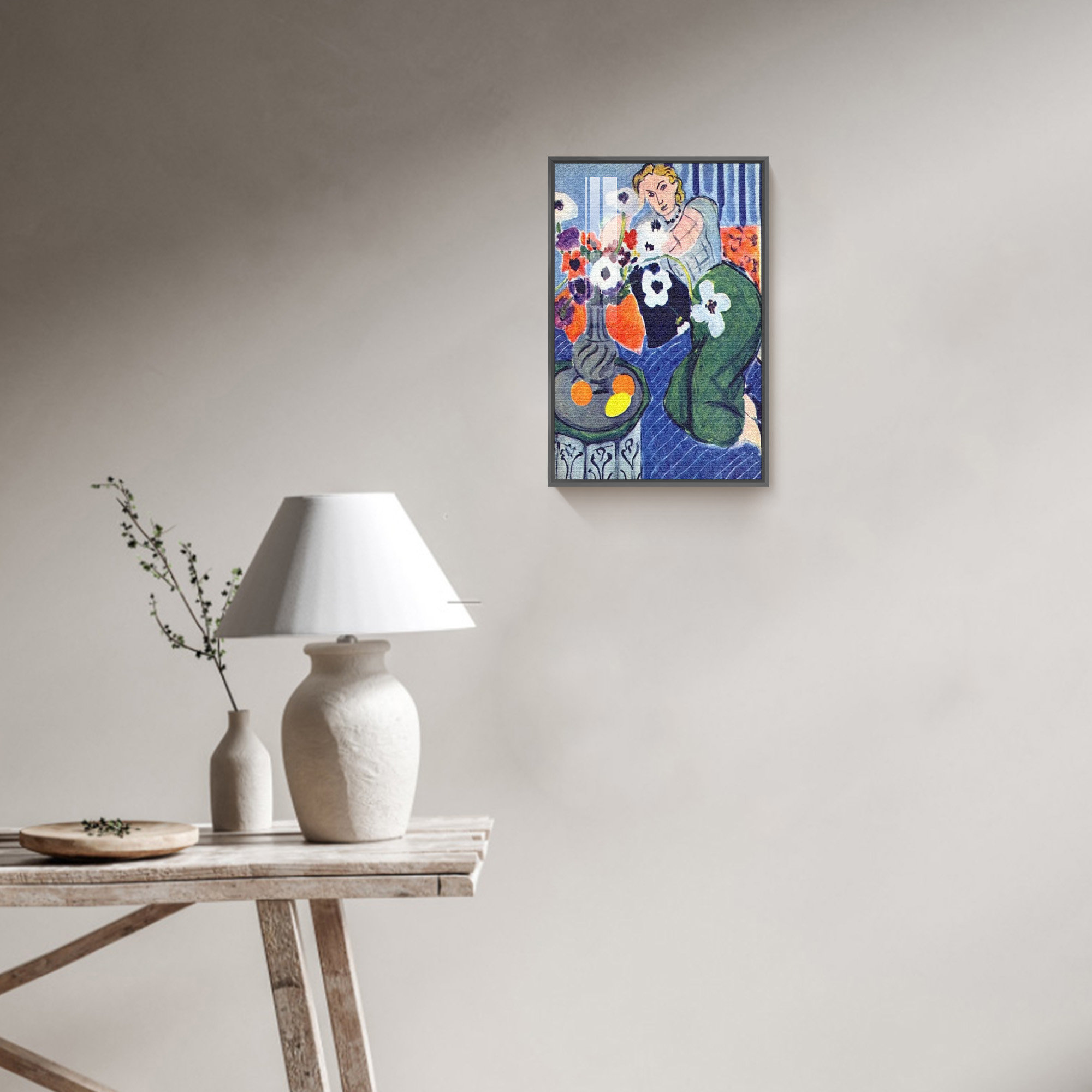 Ebern Designs Matisse Canvas Print Lying Woman by Henri Matisse Framed ...
