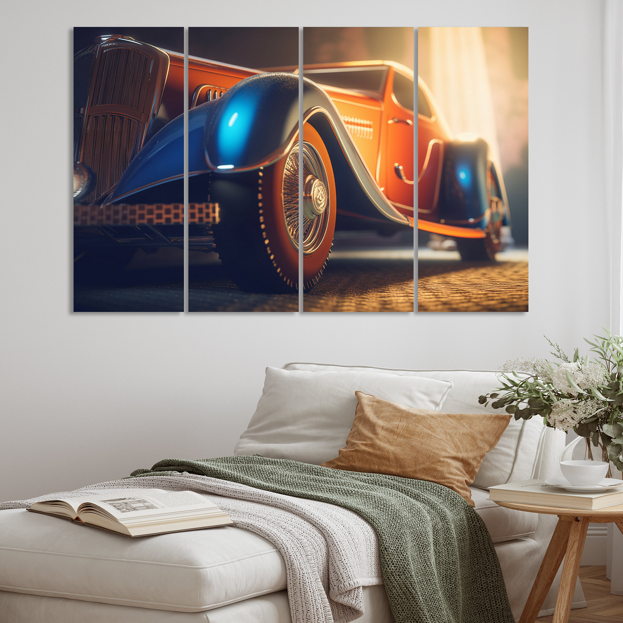 Ebern Designs Vintage Oldtimer Classic Car Elegance - Retro Car Wall ...