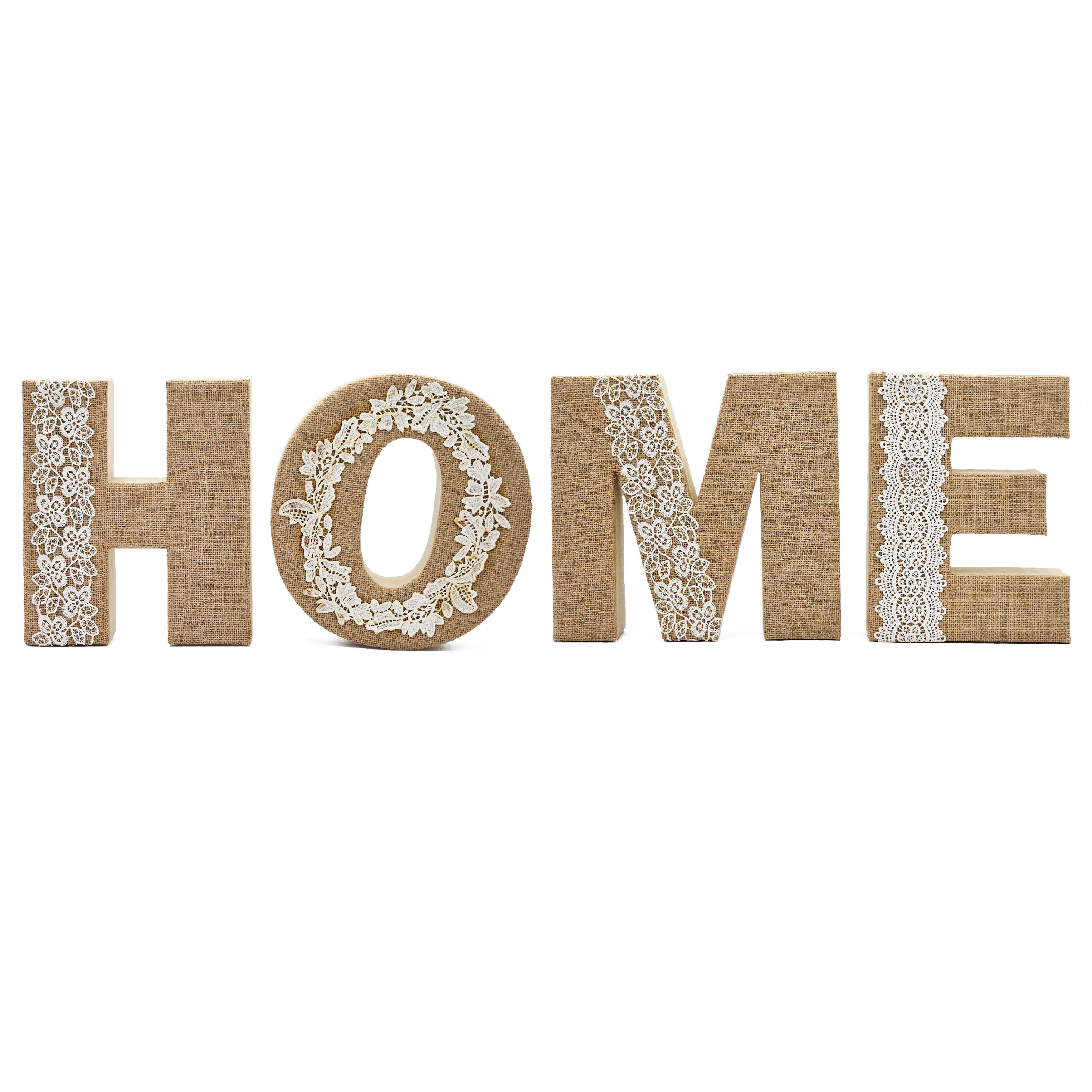 August Grove® 4 Piece Home Lettering Wall Décor Set | Wayfair