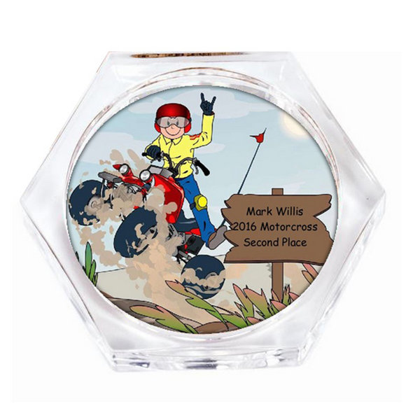 Printed Perfection Personalized ATV Rider - Male Drink Coaster Gift Set ...