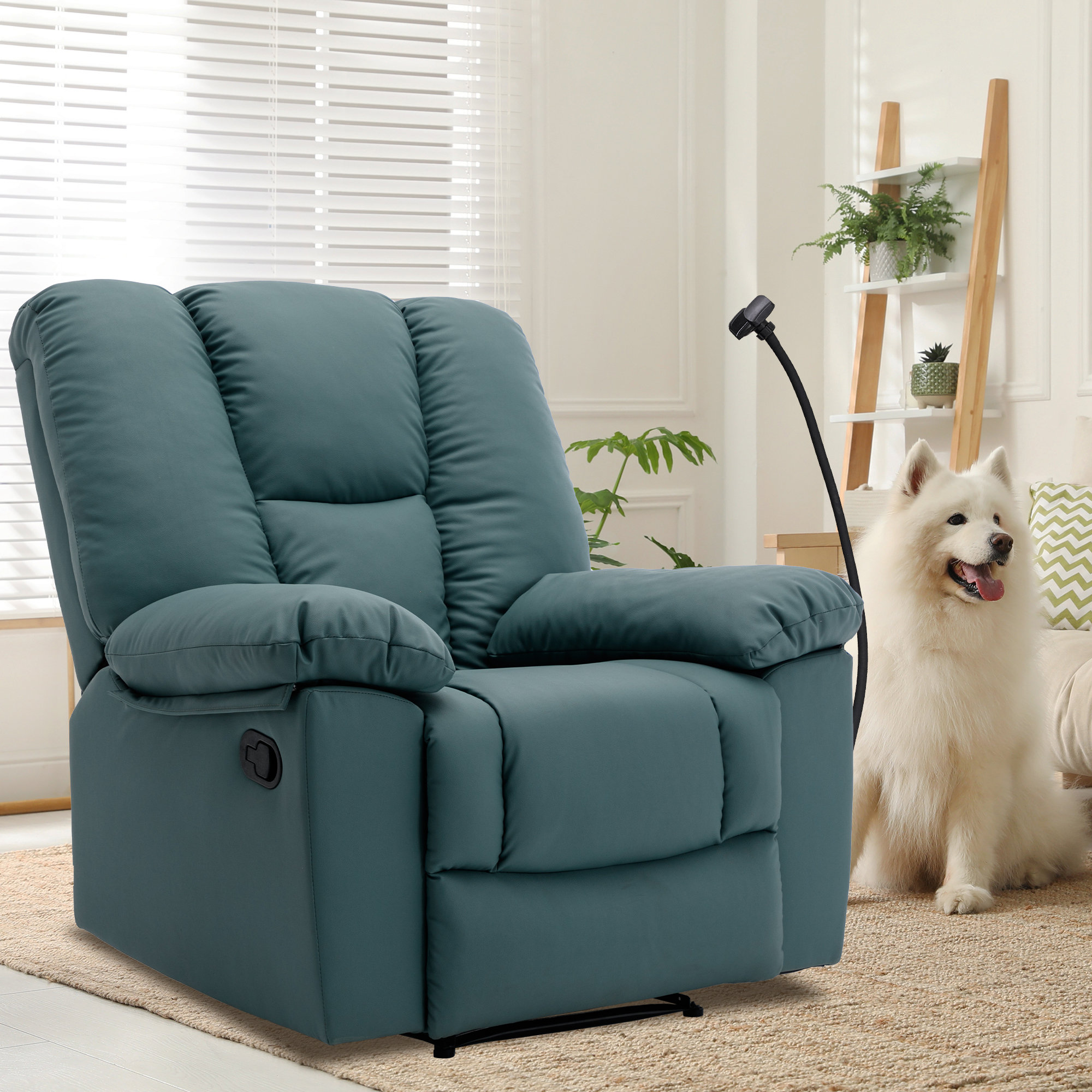 Latitude Run® 38" Wide Oversized Recliner Extra Wide Recliner Big And ...