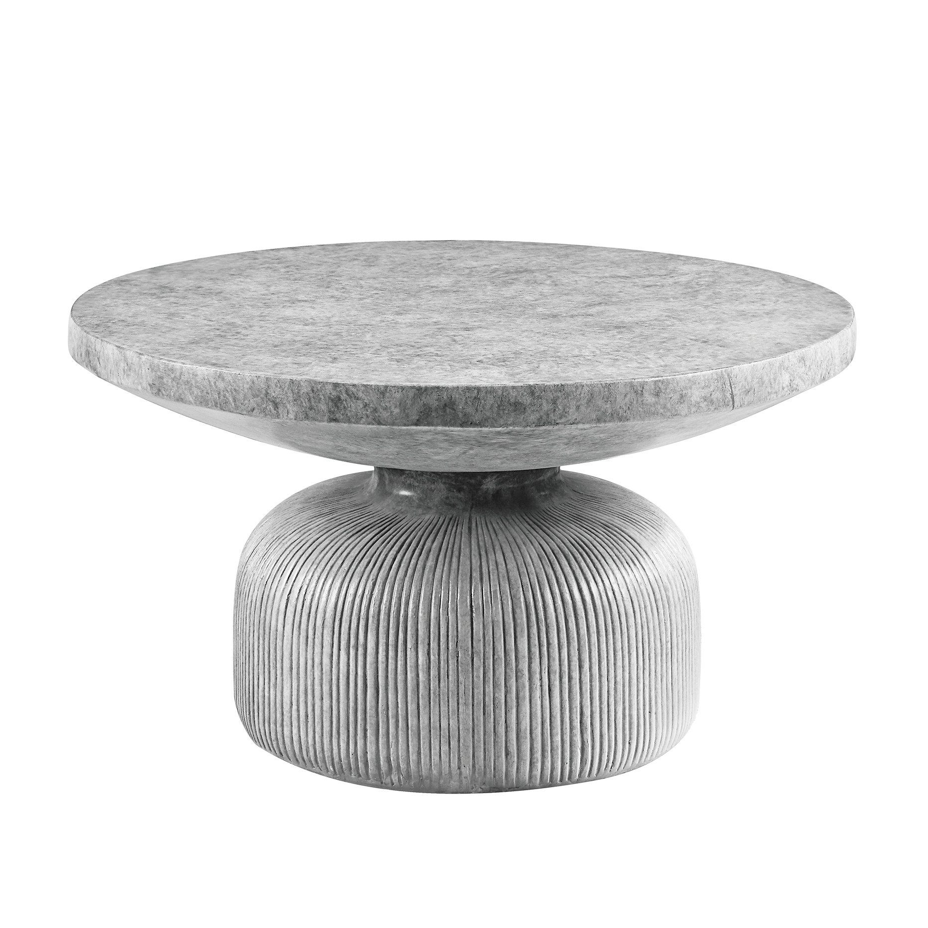 Latitude Run® Weathered Gray Cement Camping Table With 40Mm Thick Top ...