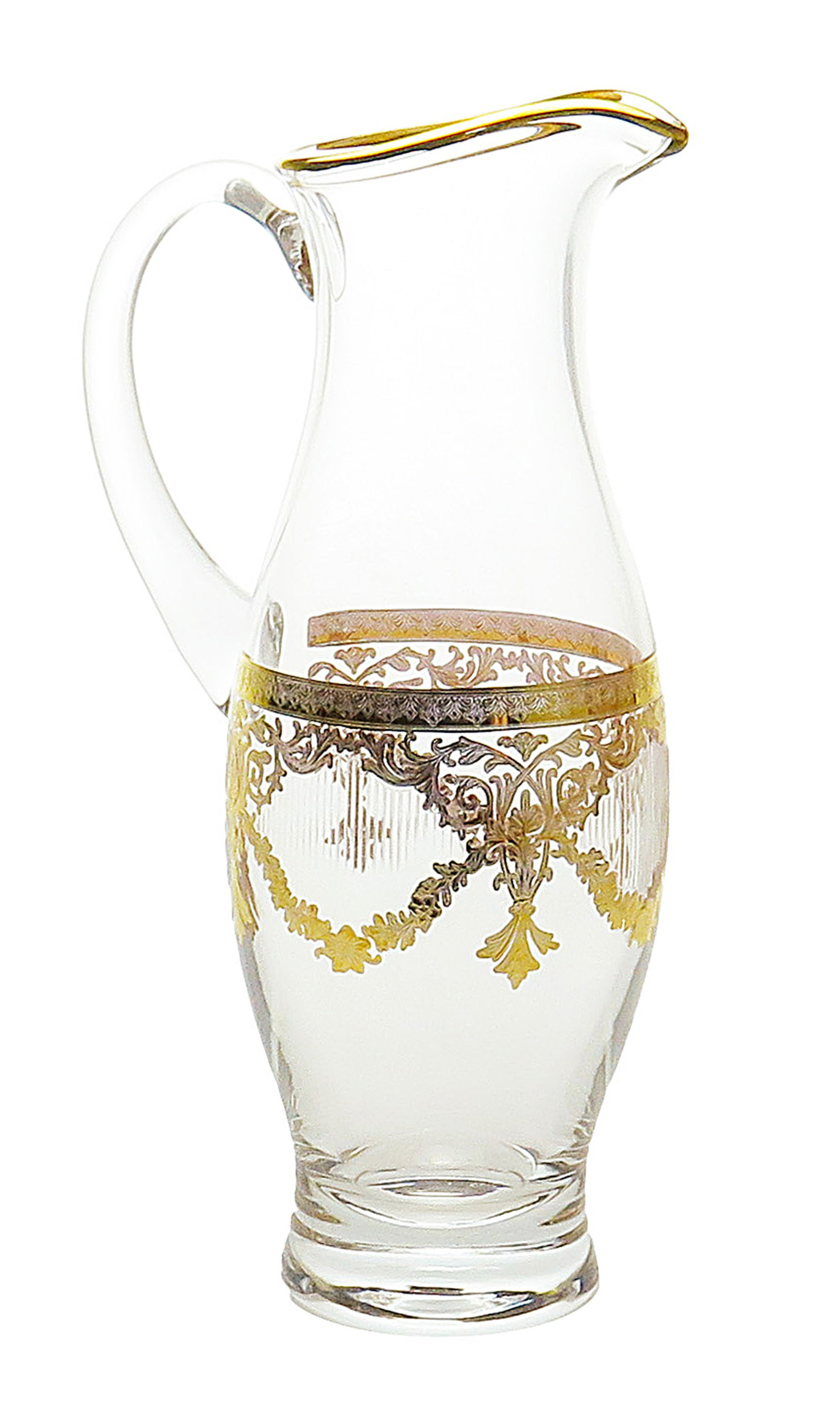 Astoria Grand Crosstown Pitcher with 24K Gold Detail, 48 oz - Wayfair ...