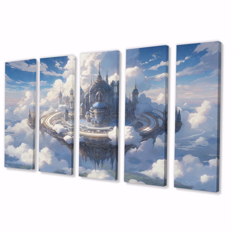 Astoria Grand Castle In The Clouds II - Castles Wall Decor - 5 Equal ...