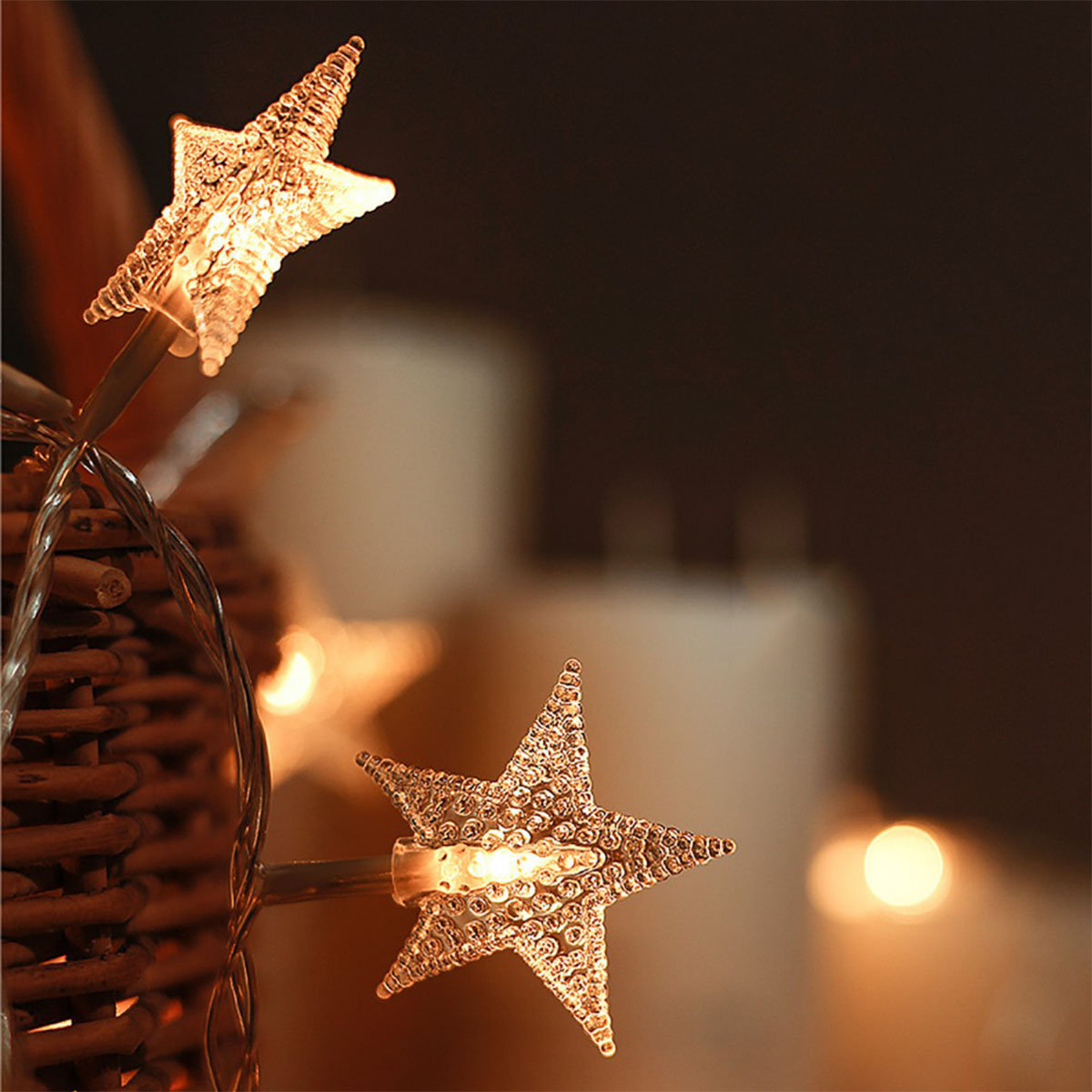 Arlmont & Co. 20ft Indoor&outdoor Usb Warm String Lights With 20 Star ...