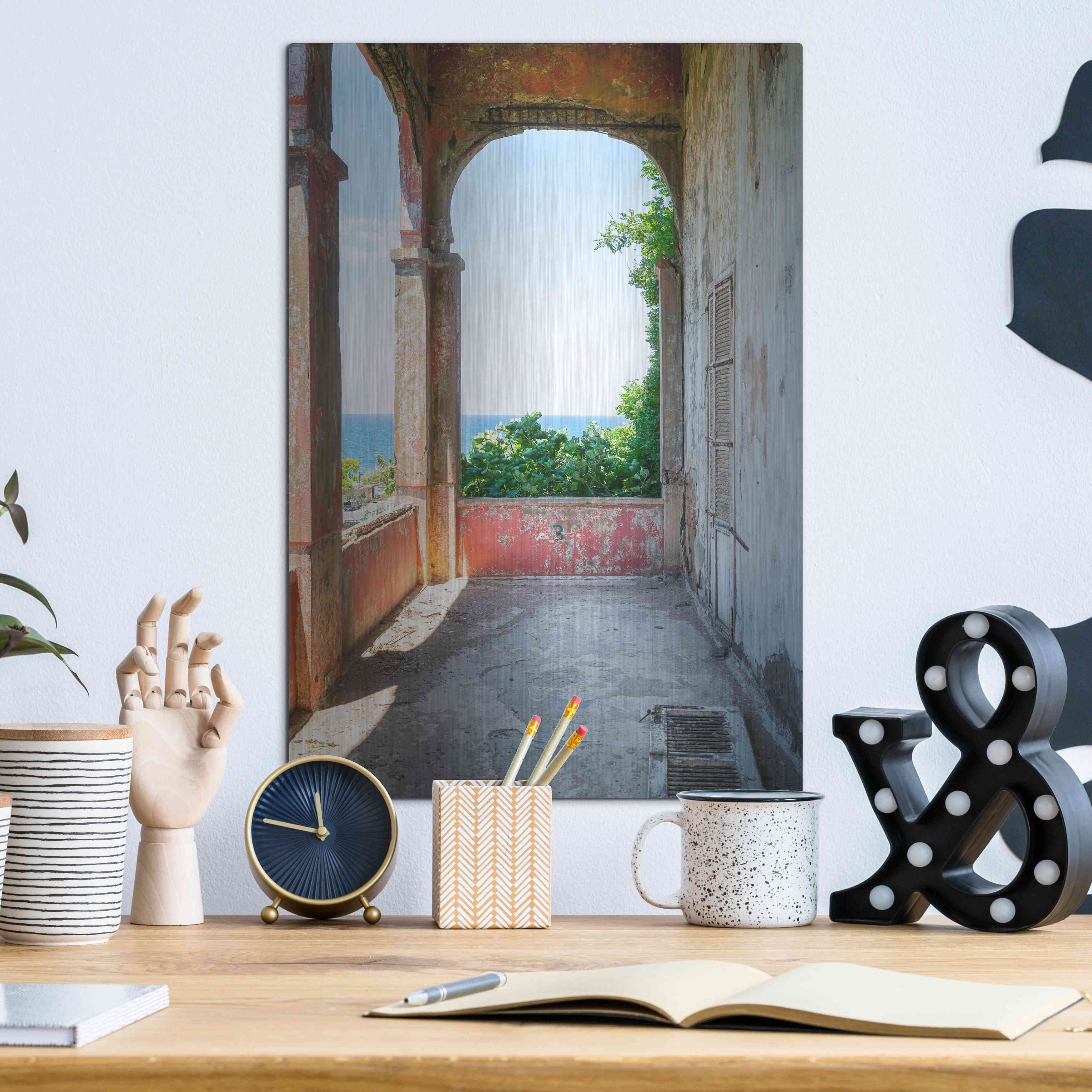 Highland Dunes Rose Balcony' by Roman Robroek Metal Wall Art | Wayfair