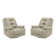 Latitude Run® Alleyna Power Swivel Glider Recliner Two Pack | Wayfair
