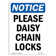SignMission Please Daisy Chain Locks Sign | Wayfair