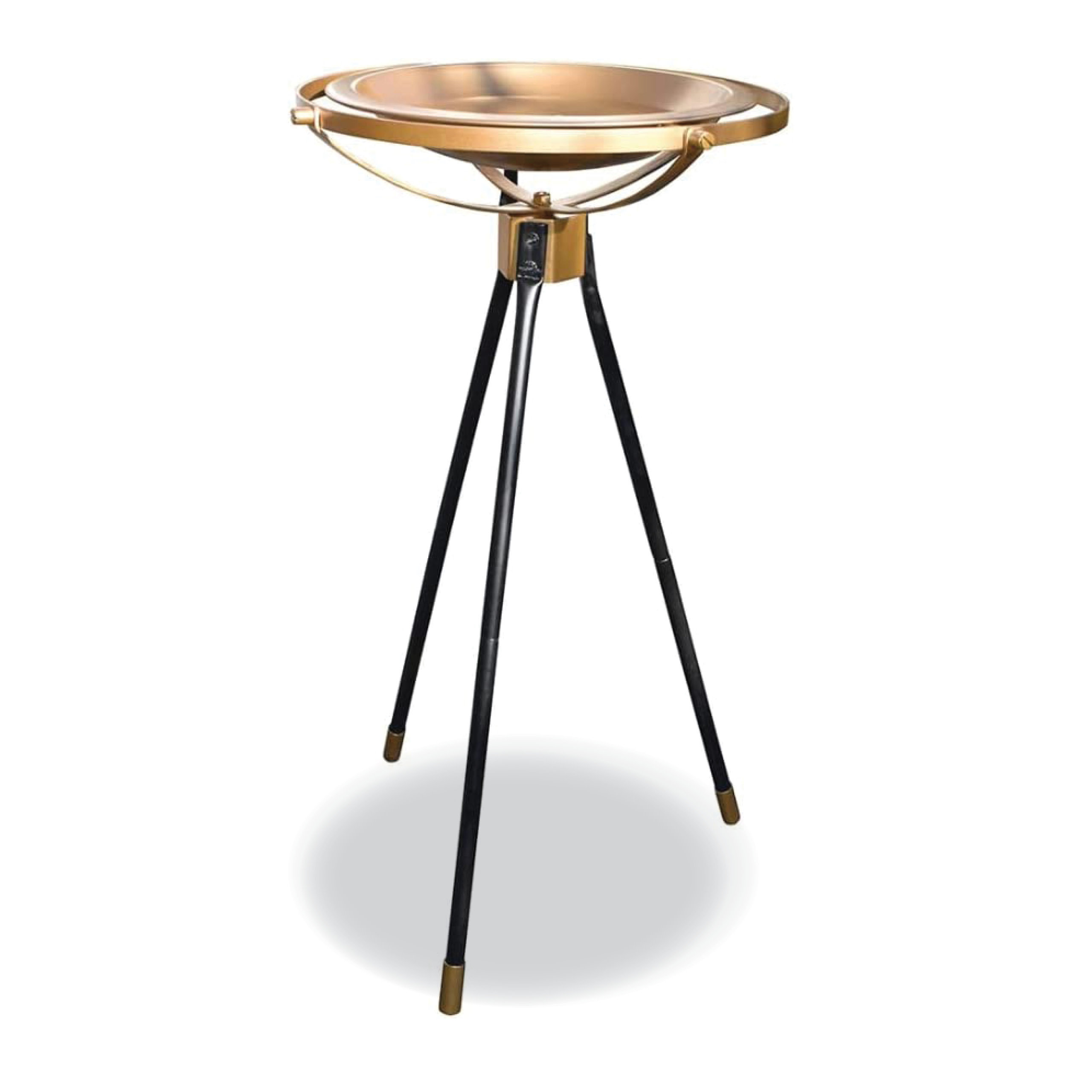 Winston Porter Shylon Metal Pedestal Birdbath | Wayfair