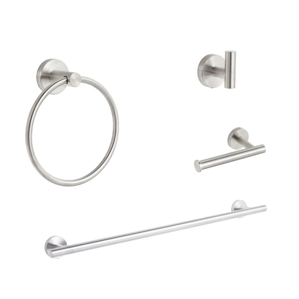 Satin Nickel Bathroom Hardware Sets You'll Love | Wayfair
