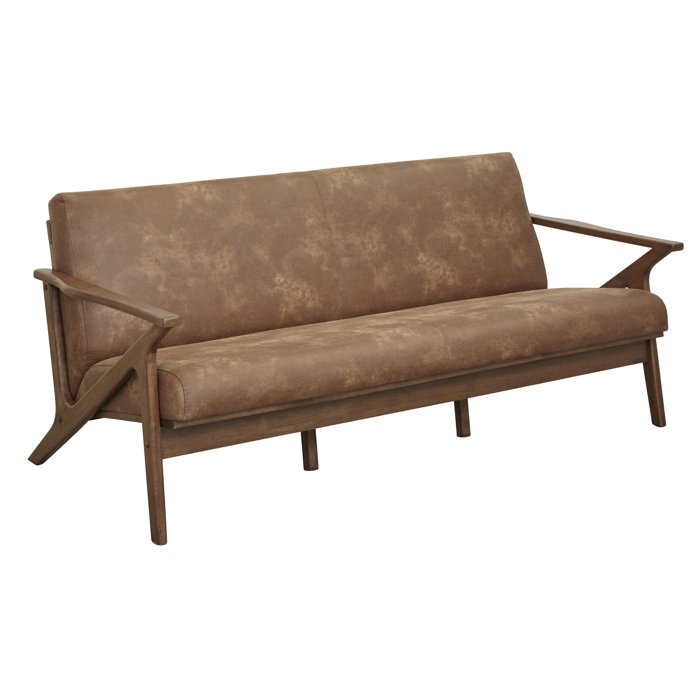 Union Rustic Choudhury 72'' Faux Leather Sofa & Reviews | Wayfair