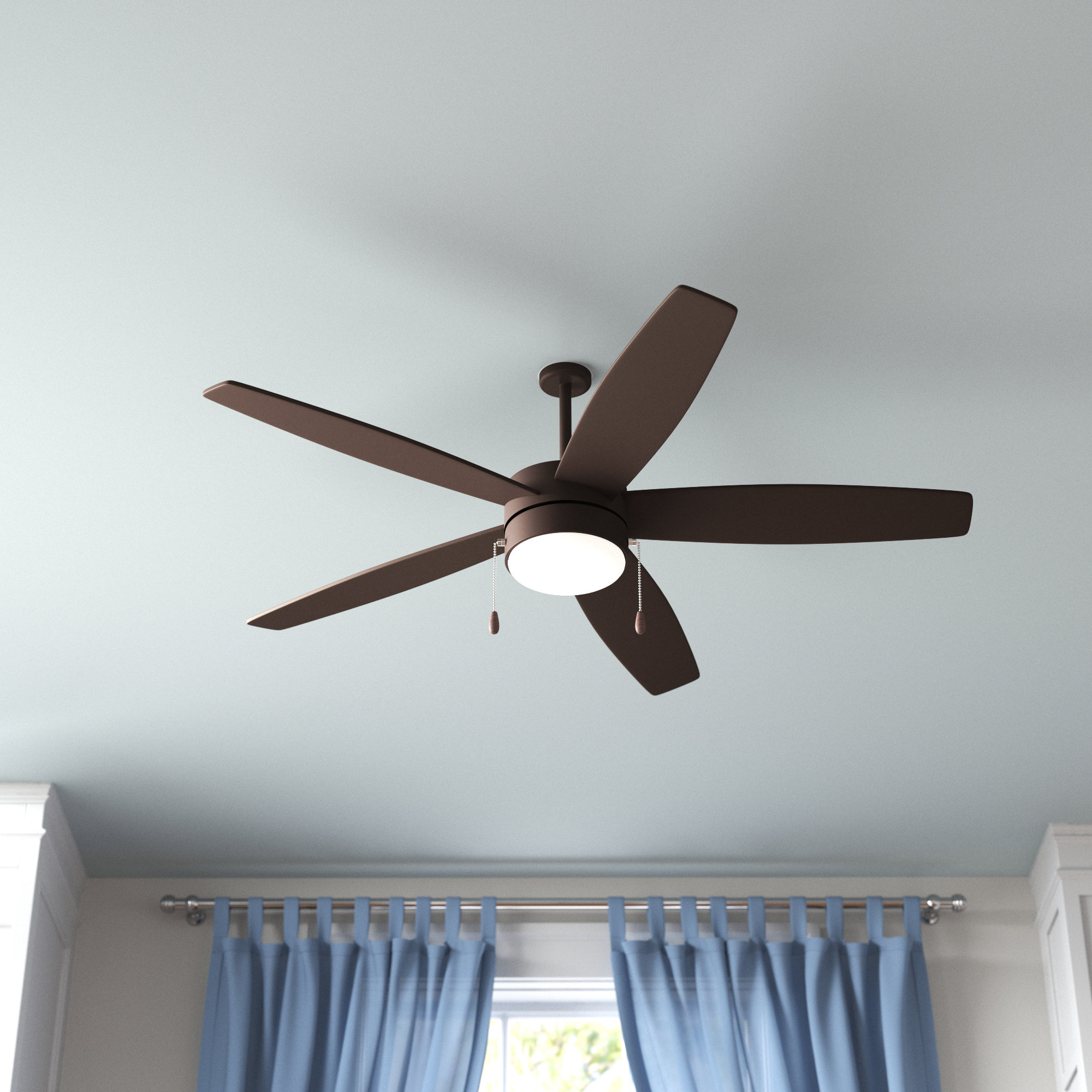 Minka Aire 52" Airetor 5 - Blade LED Standard Ceiling Fan with Pull ...