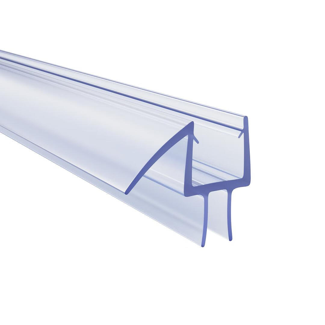 ELEGANT Frameless Shower Door Bottom Seal with Long Wipe Drip Rail for ...