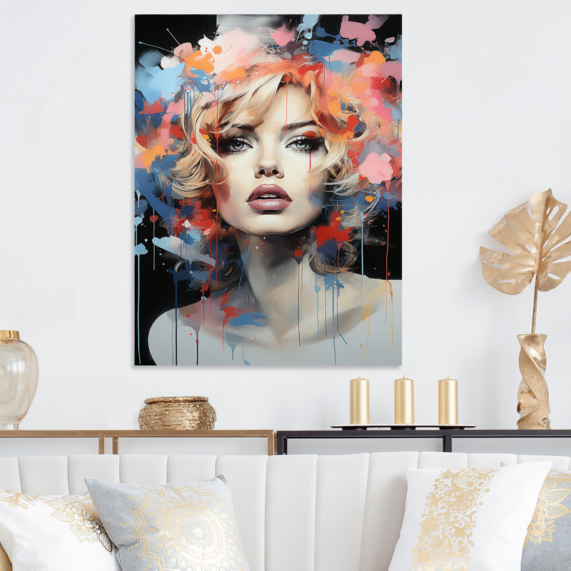House of Hampton® Marilyn Monroe Blooming Beauty - Fashion Metal Wall ...