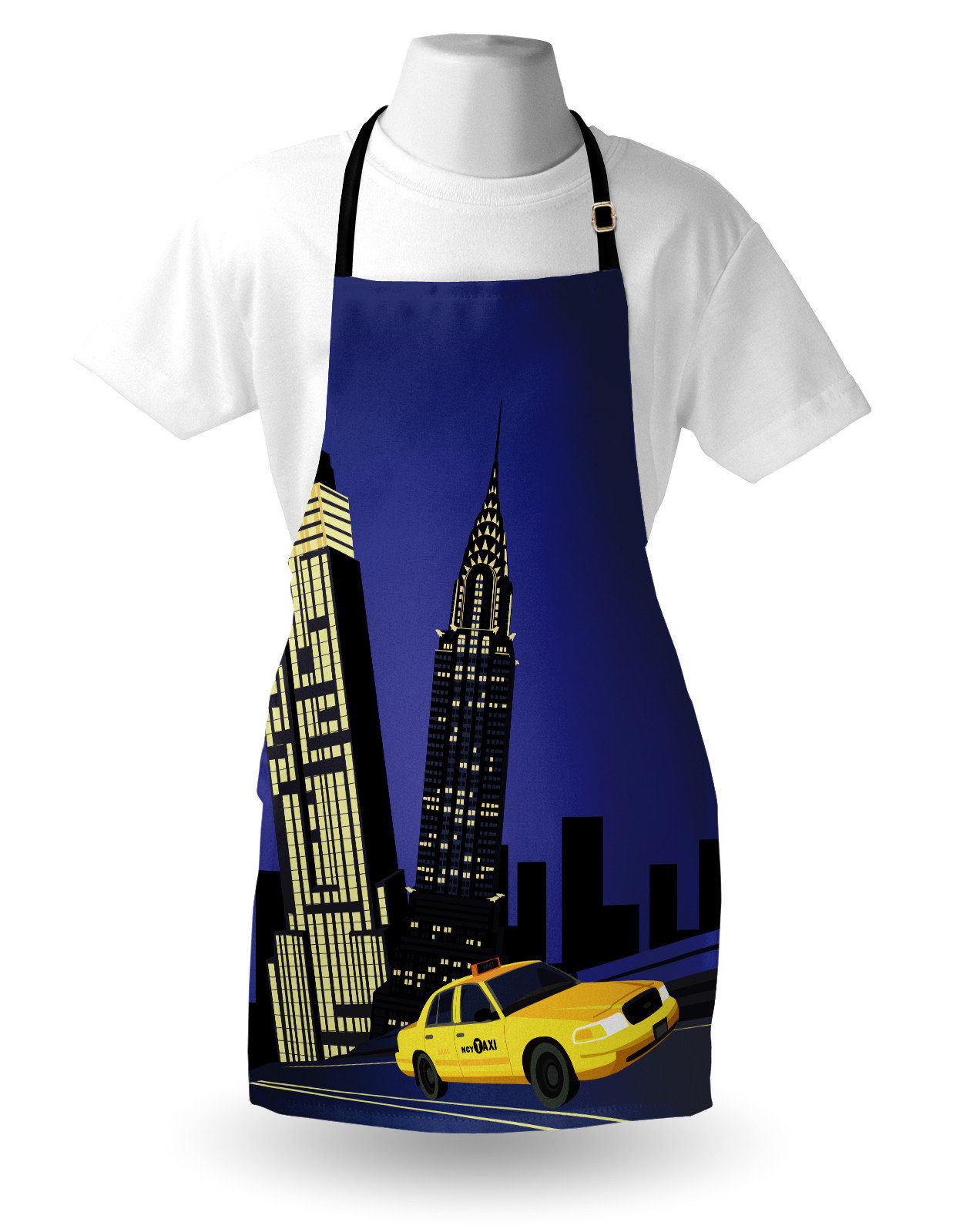 East Urban Home City Apron Unisex, Taxi New York American, Adult Size ...