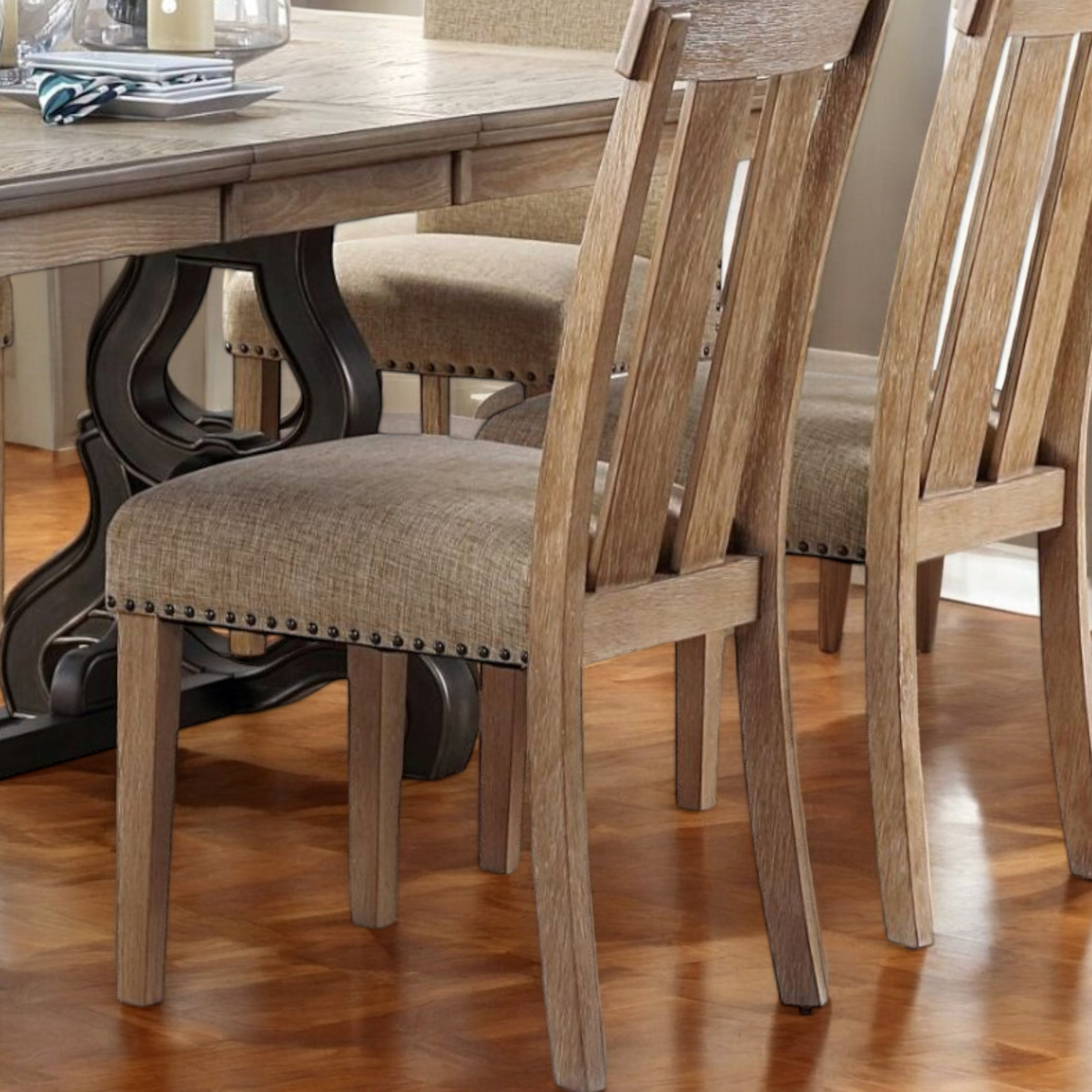 Red Barrel Studio® Vesper Fabric & Maple Side Chair (set of 2) | Wayfair