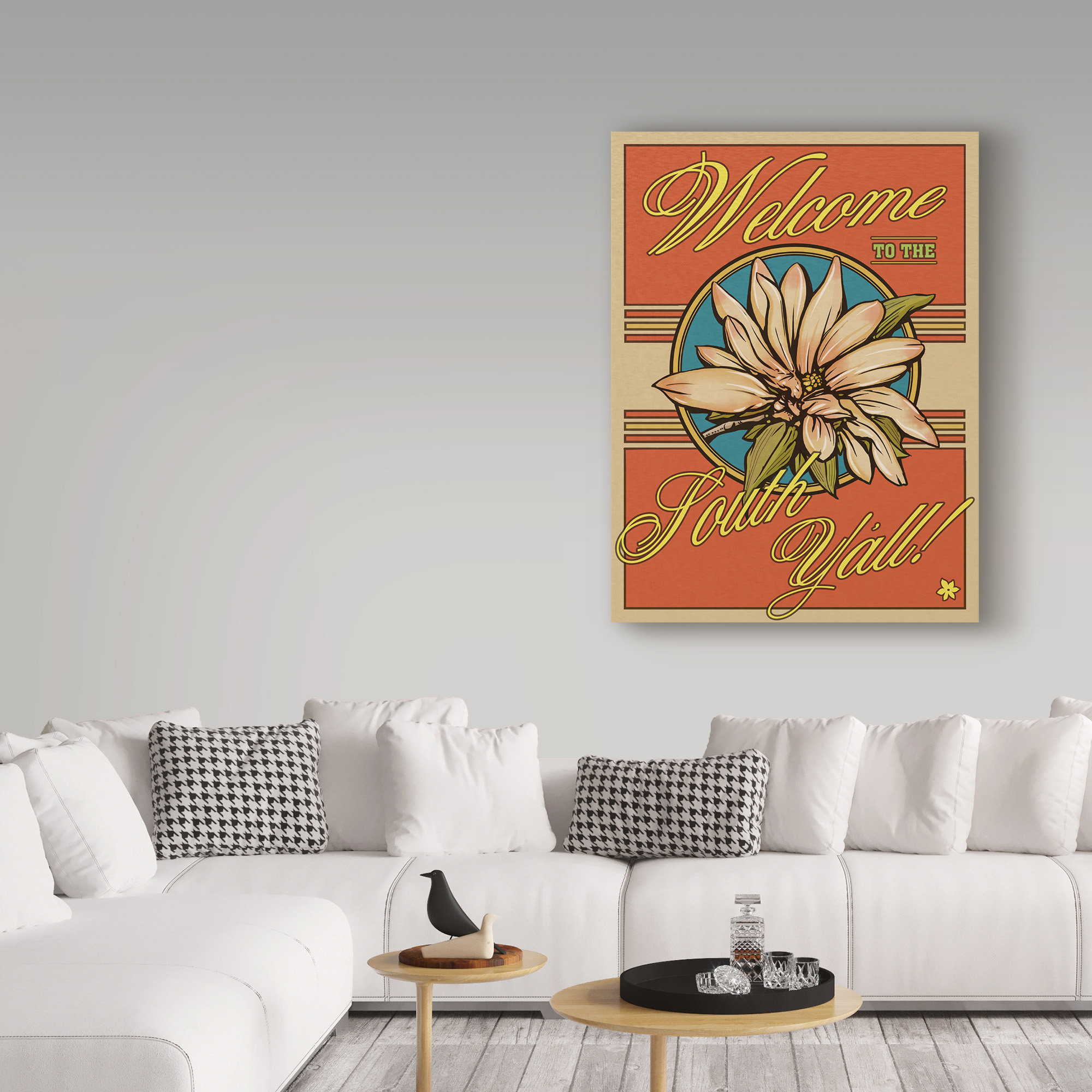 Trinx Croswell 'Welcome to the South' Graphic Art Print on Wrapped ...