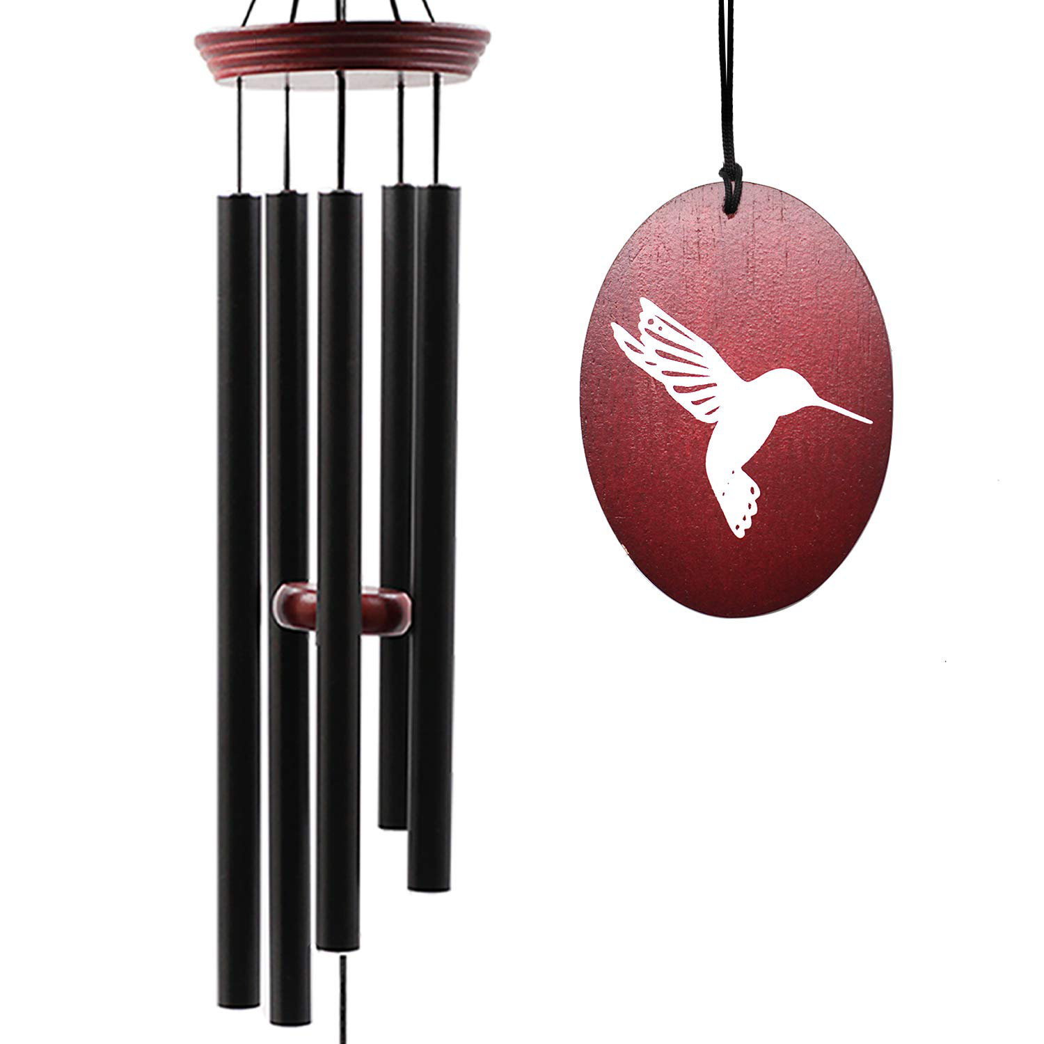 Arlmont & Co. Hummingbird Wind Chimes – 33" Outdoor Tuned Melody Wind ...