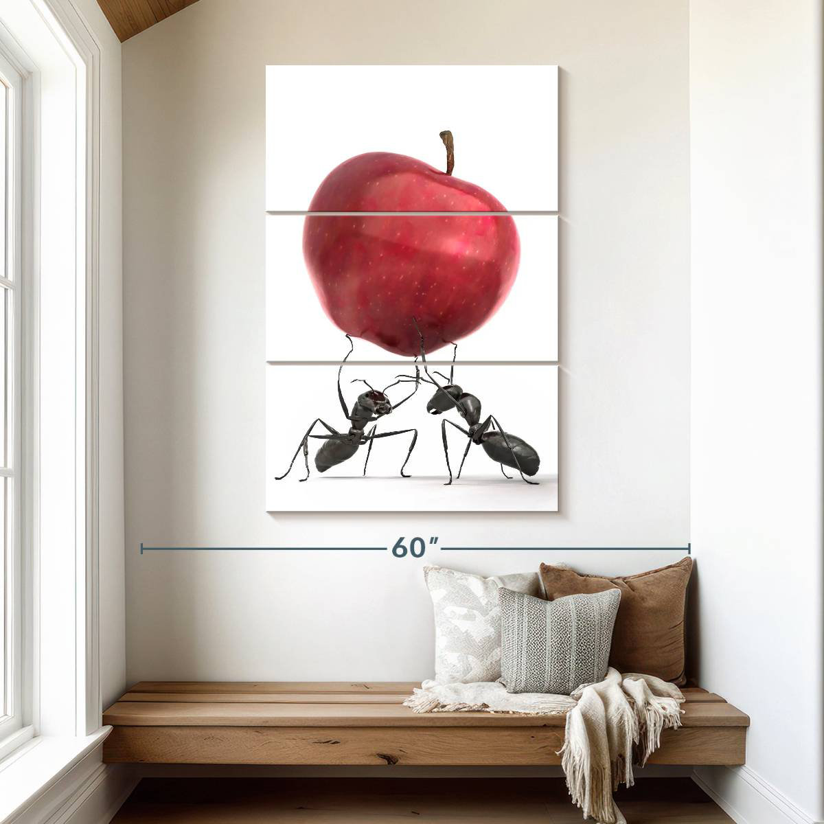 Ebern Designs Brampt Black Ants With Apple | Wayfair