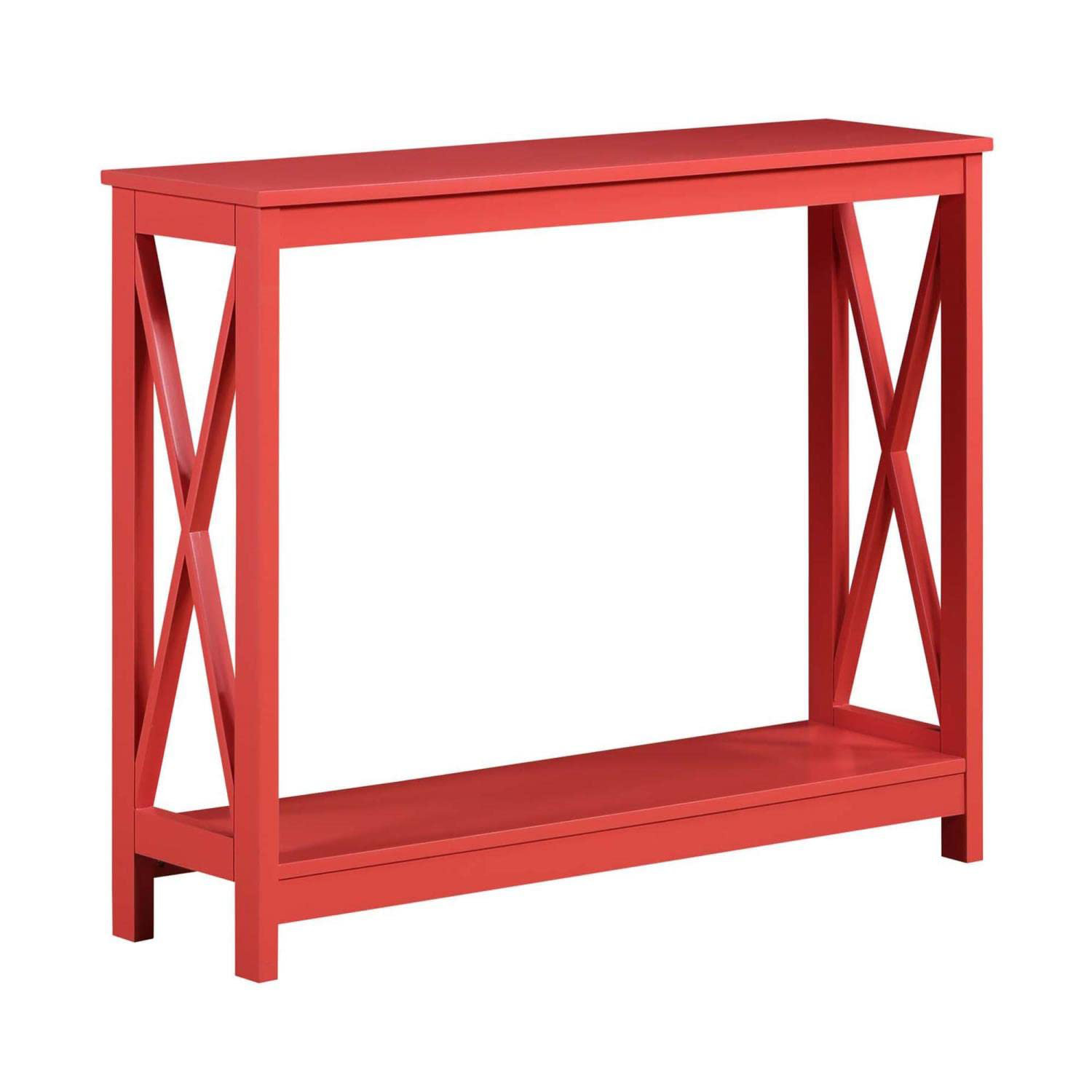 Ophelia & Co. Console Table With Shelf, Coral | Wayfair