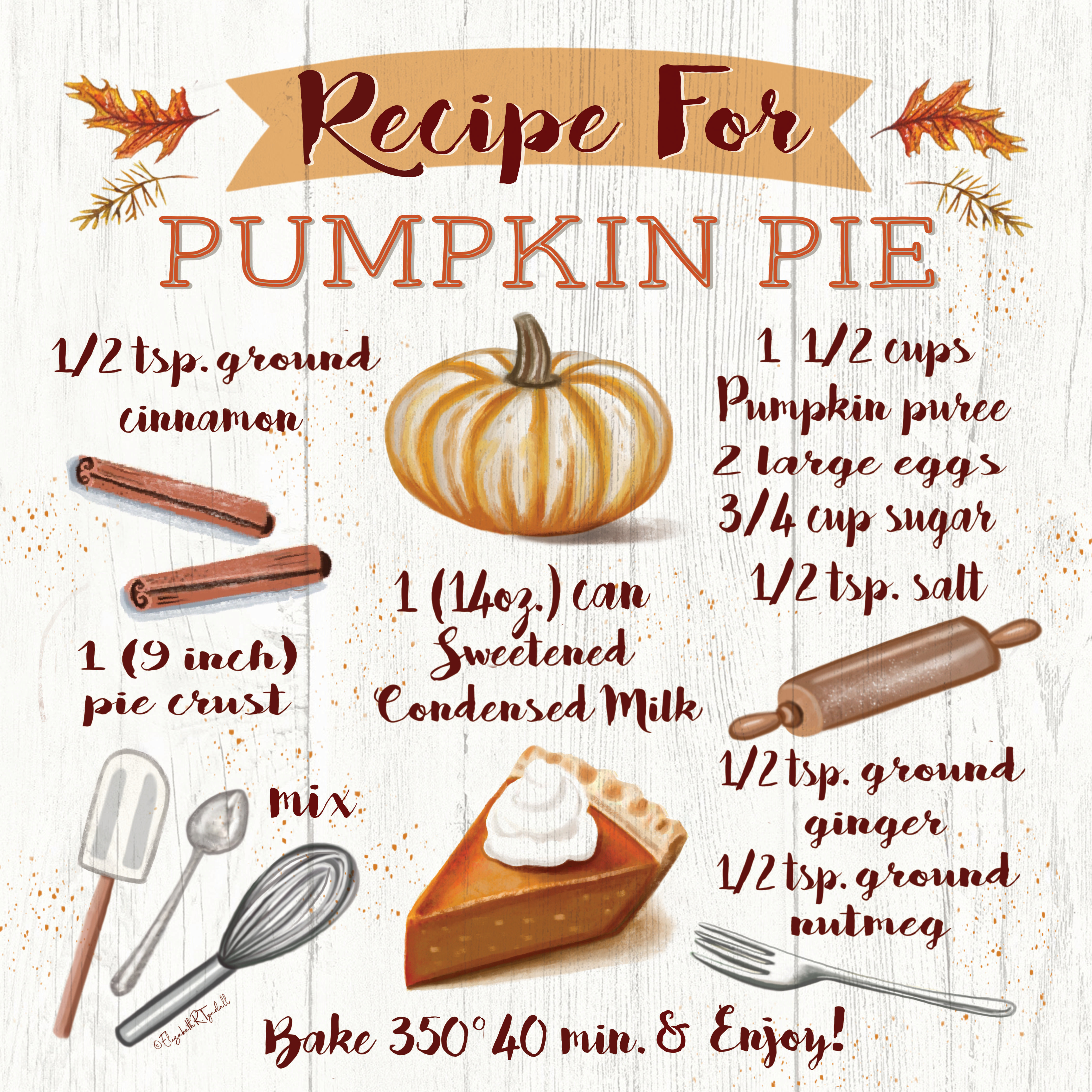 Trinx Pumpkin Pie Recipe by Elizabeth Tyndall | Wayfair