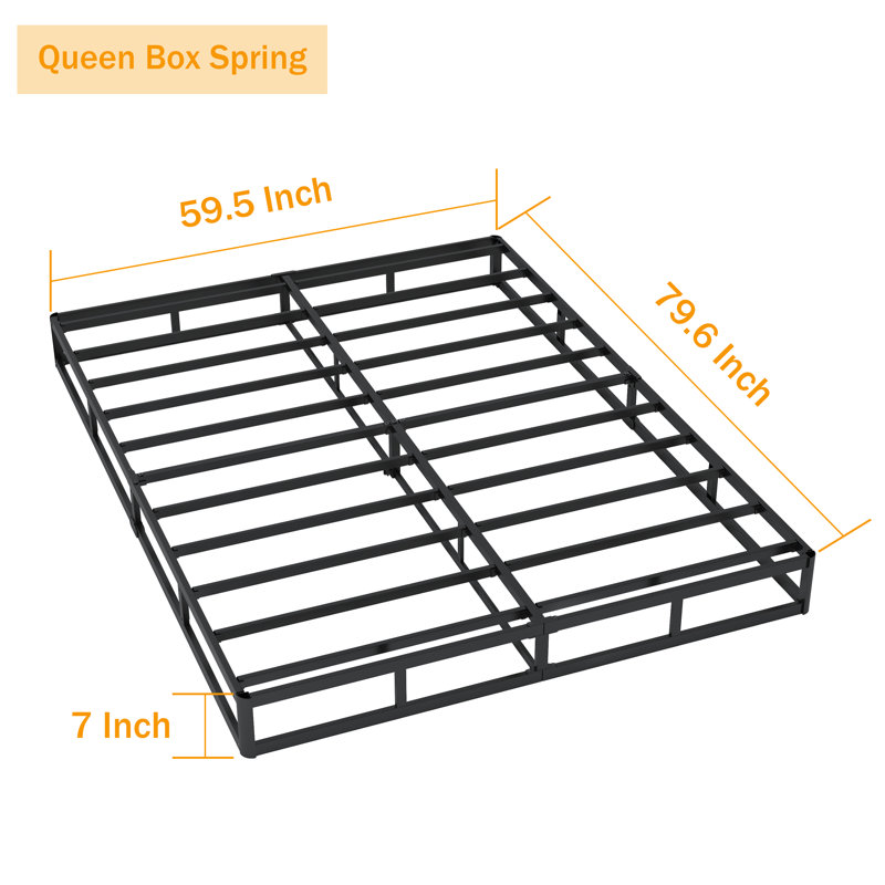 Alwyn Home Manston Metal Box Spring & Reviews | Wayfair