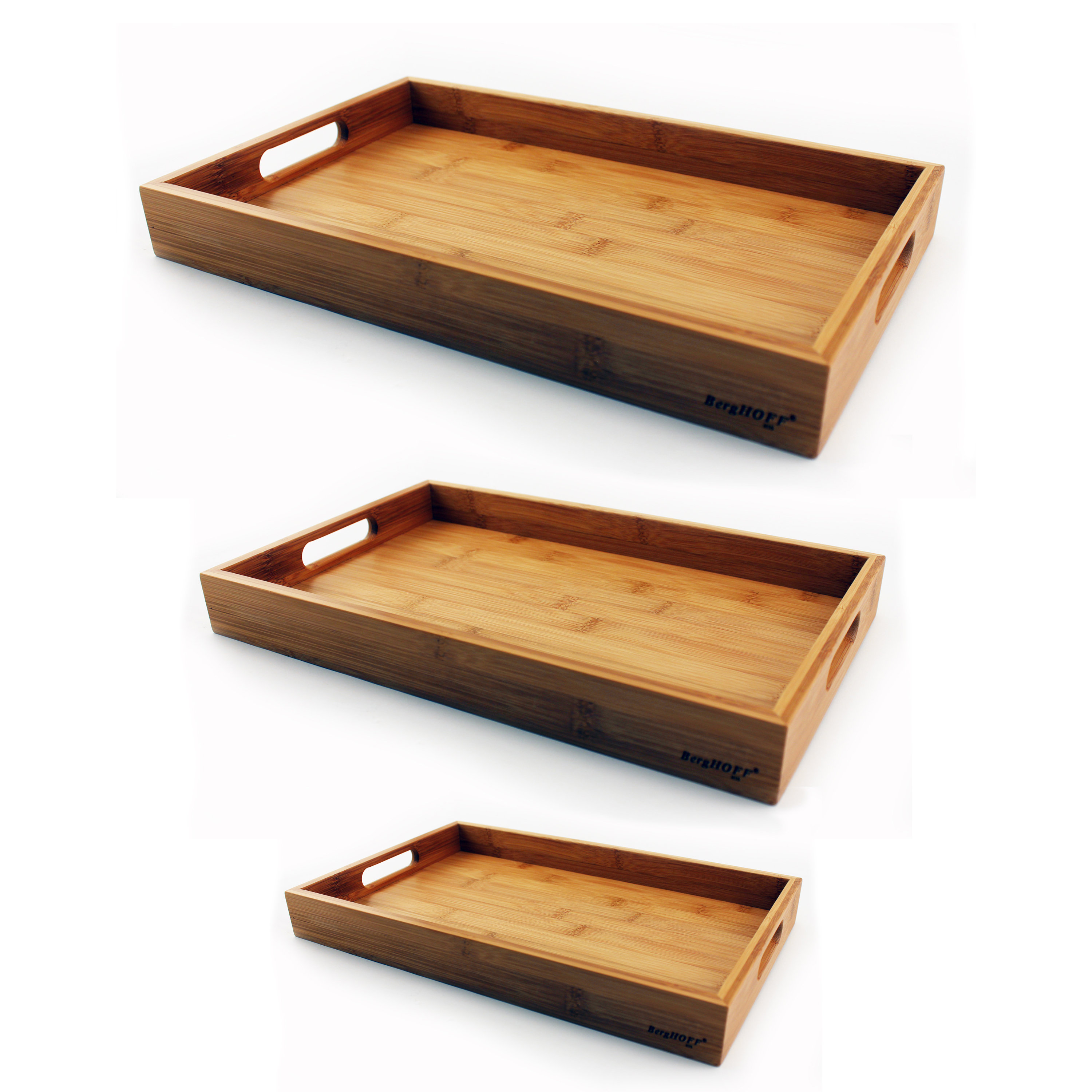 BergHOFF Bamboo 3Pc Tray Set | Wayfair