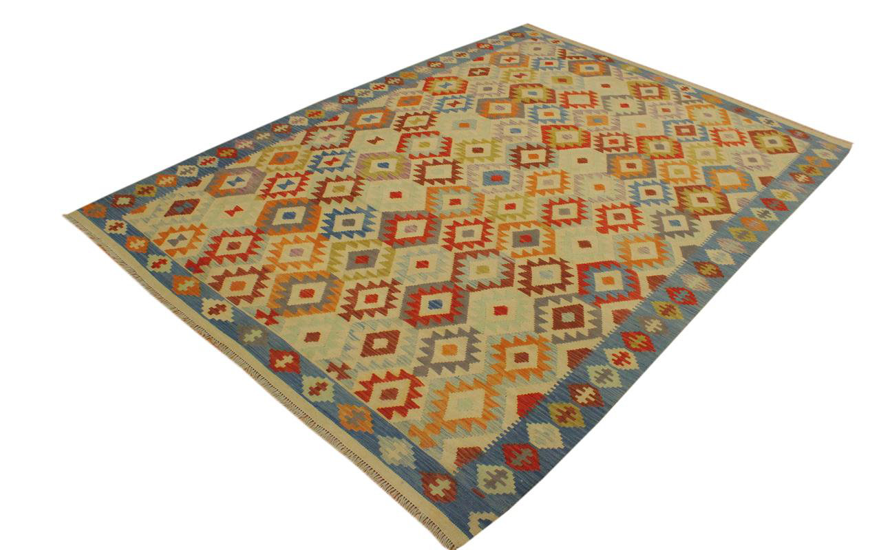 Isabelline One-of-a-Kind Sinclair Handmade Kilim 6'9" x 9'9" Wool Area ...