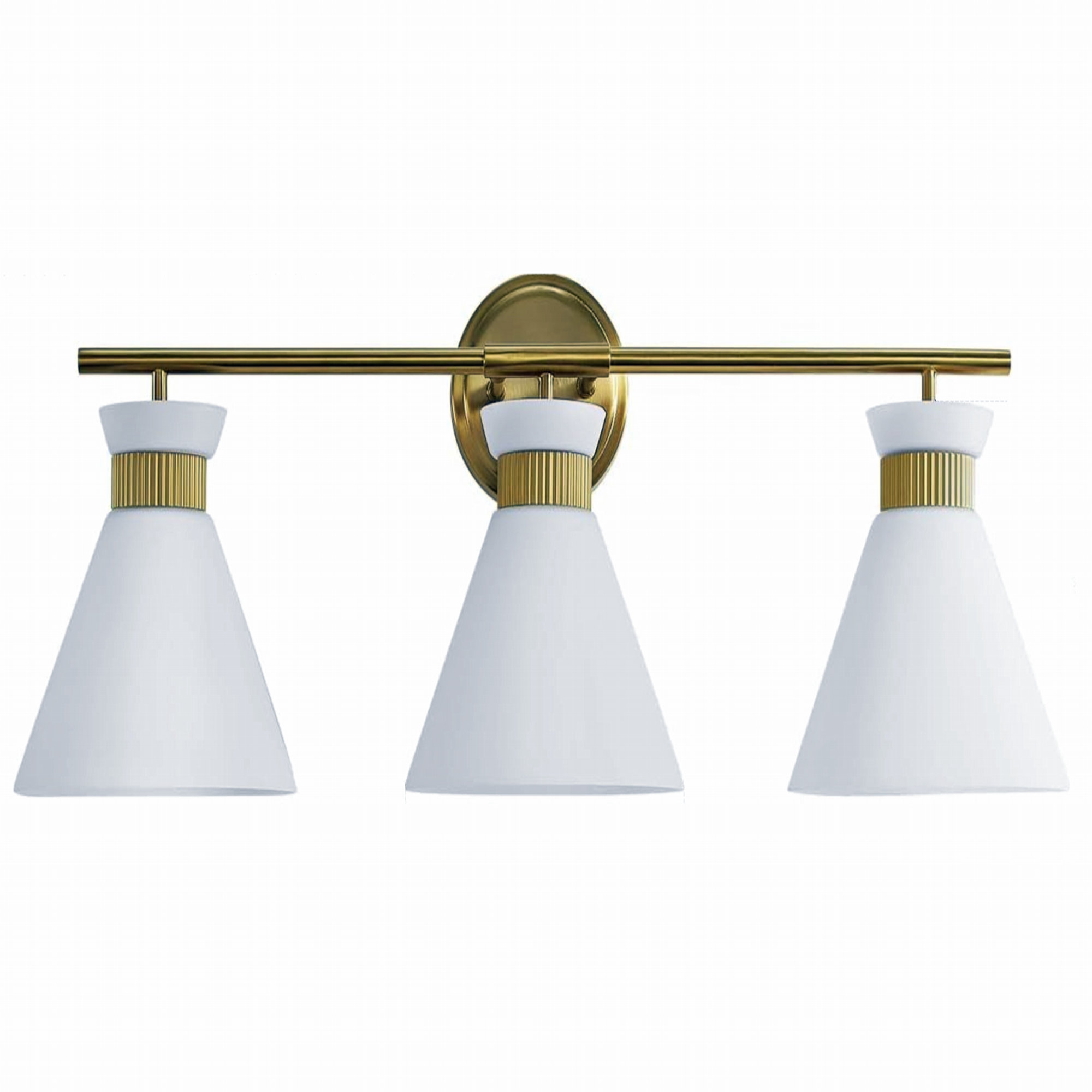 Everly Quinn Vanity Light Fixtures: 3-Lights Mid Century Modern Vanity ...