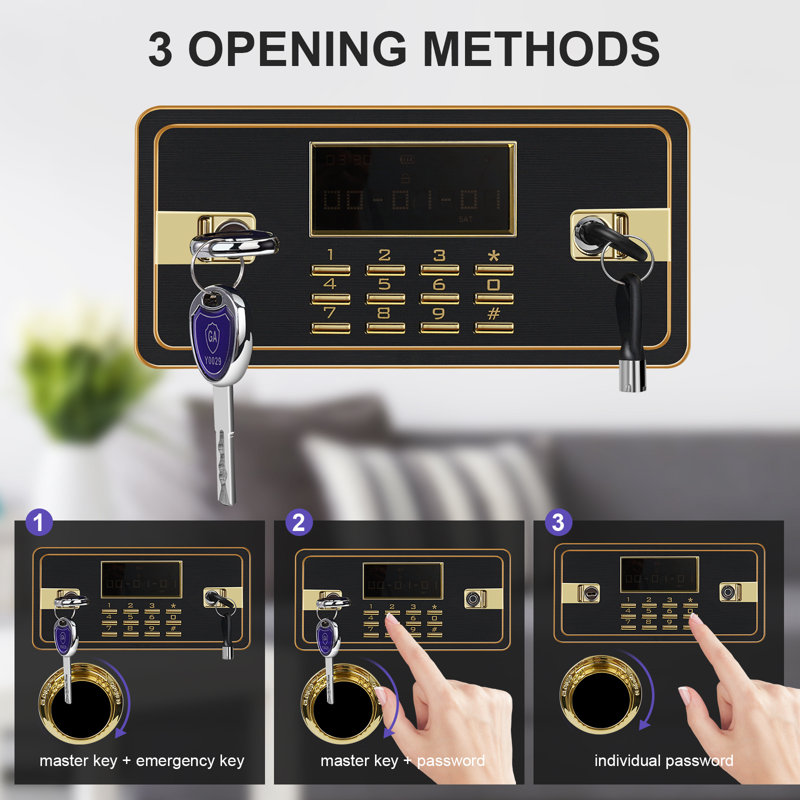 YITAHOME Digital Keypad Depository Safe with Dual-Lock Safe & Reviews ...