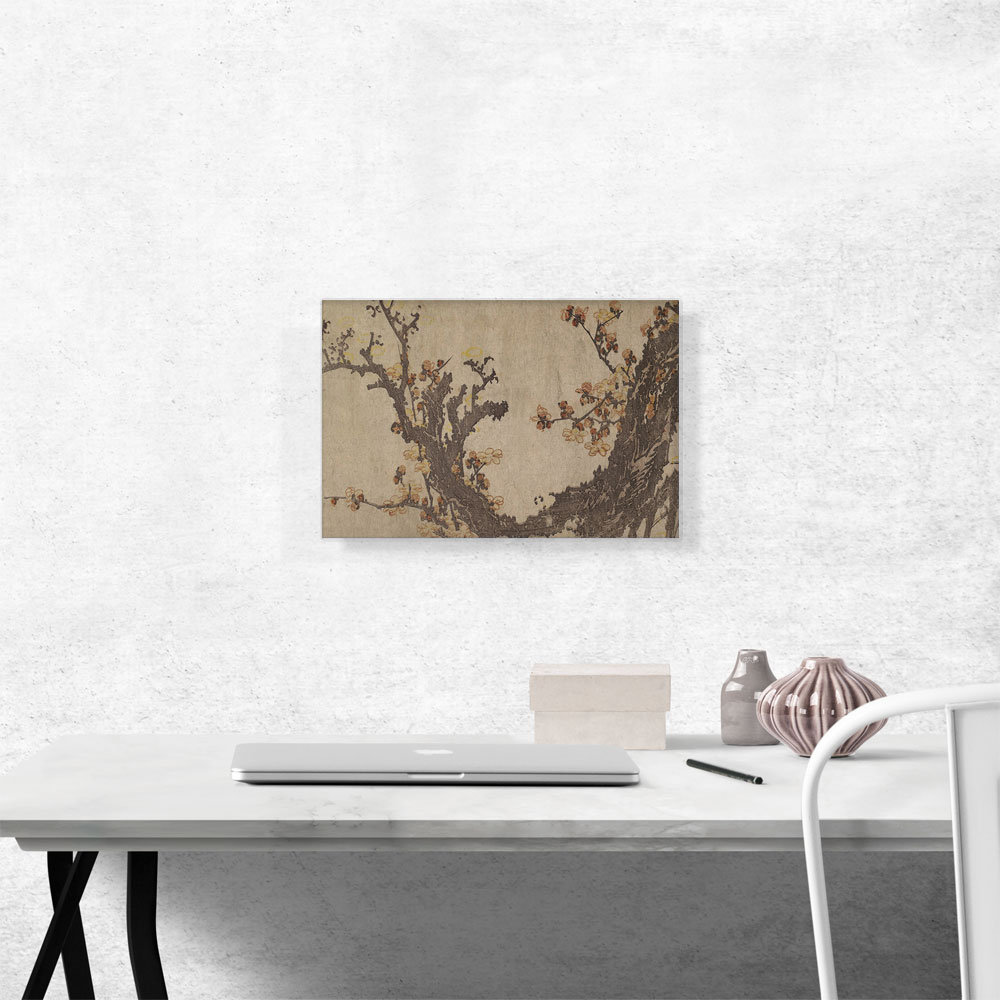 ARTCANVAS Ancient Plum Tree in Bloom 1800 by Katsushika Hokusai ...