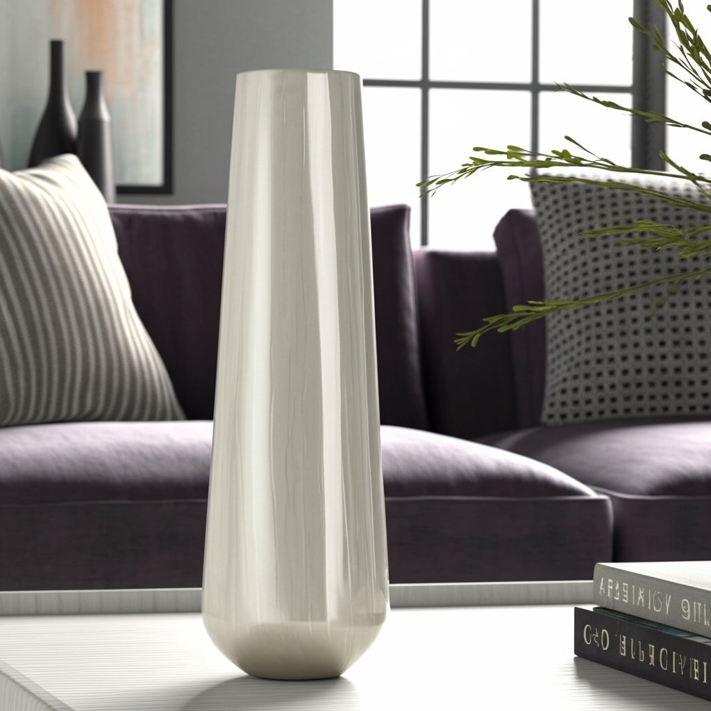 Winston Porter Vase Metal Iron Decorative Sculpture Accent Home Decor ...